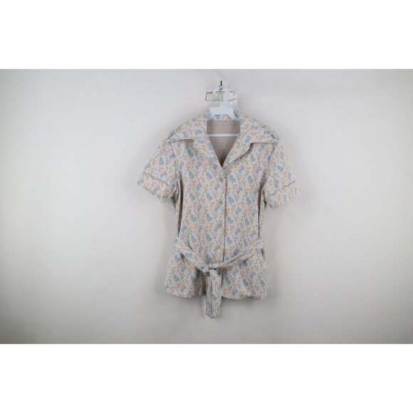 Vintage | Tops | Vintage 7s Mid Century Modern Mcm Womens 4 Flower Knit ...